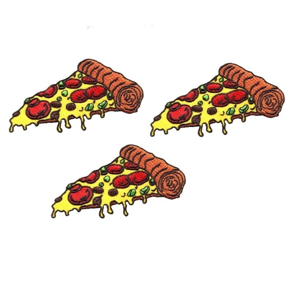 Accessories | New 3pcs Pizza Slice Patches Food Badges 3pack | Poshmark